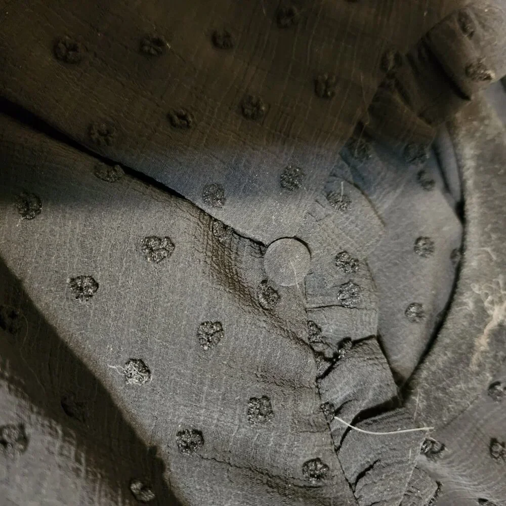 CeCe | Dresses | Cece Black Midi Dress With Swiss Dot Texture | Poshmark